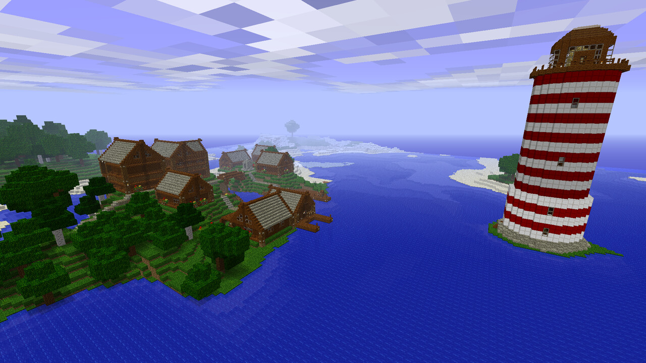 Coastal Town (b1.7.3) Minecraft Map