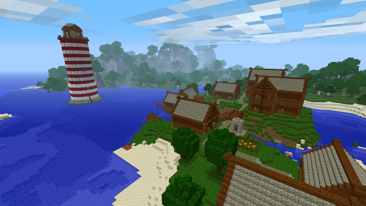 Coastal Town (b1.7.3) Minecraft Map