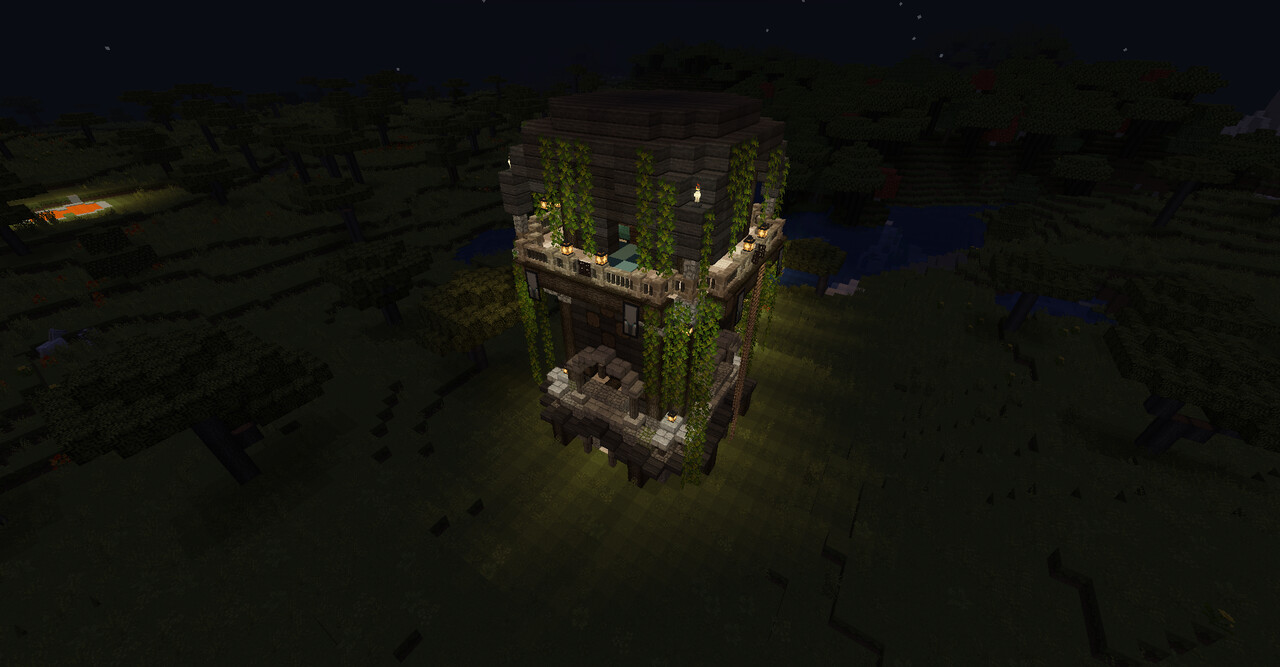 pillager outpost house Minecraft Map