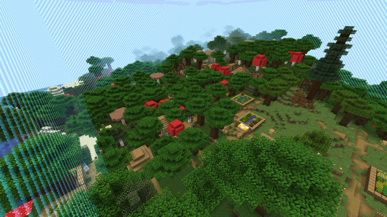 10000 blocks survival Minecraft Map