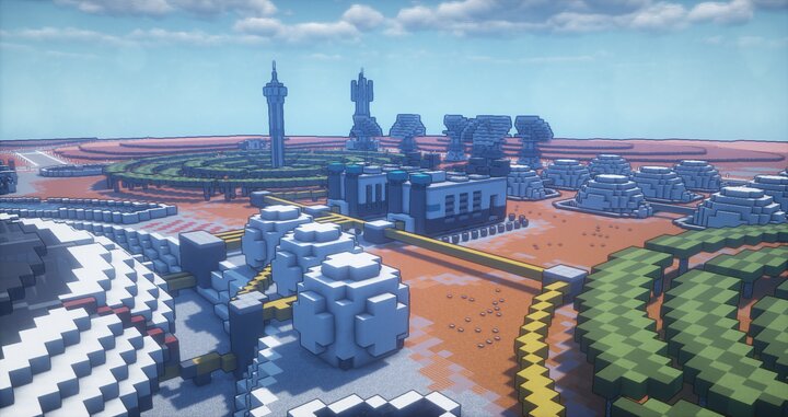 MARS BASE (download link below) Minecraft Map