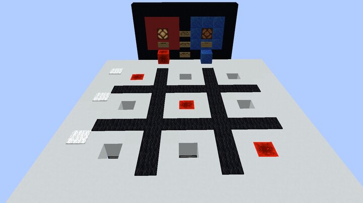 Redstone Tic-Tac-Toe Minecraft Map