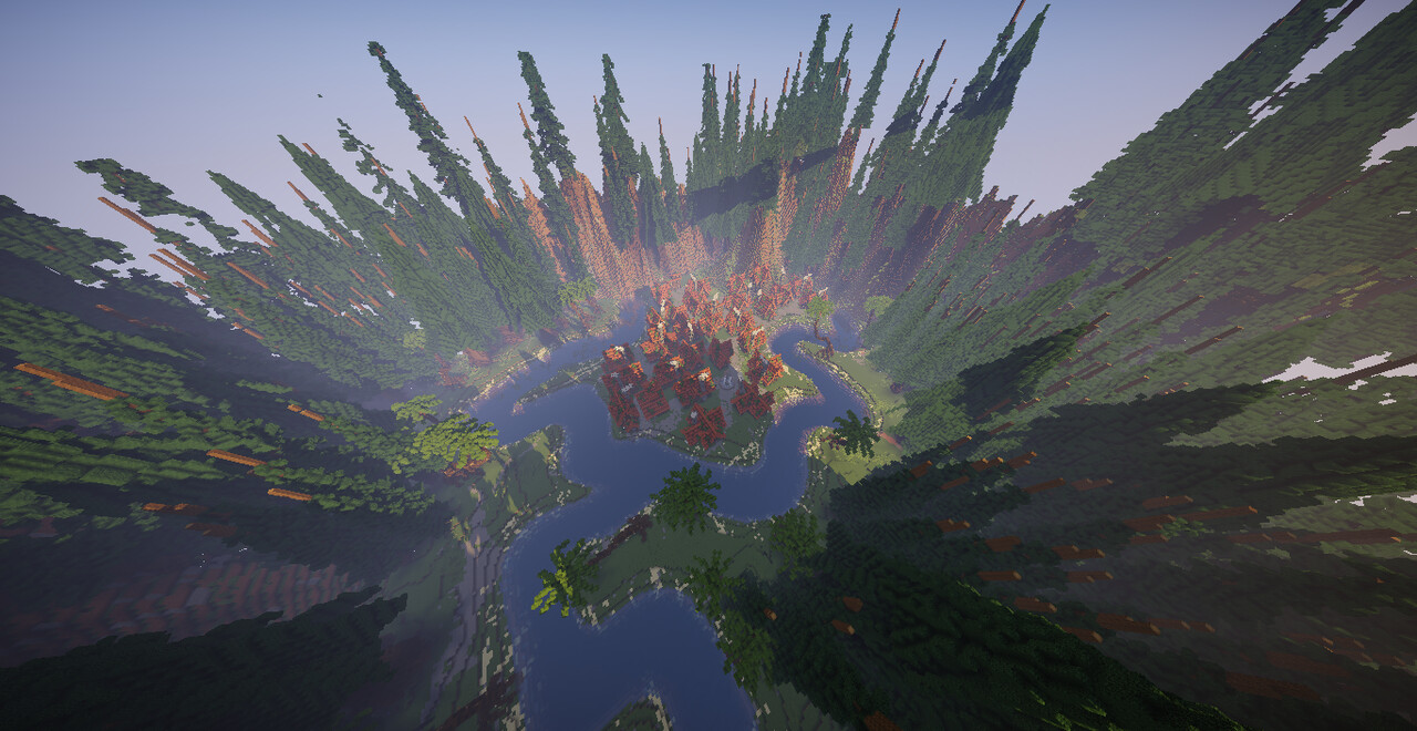 valley village Minecraft Map