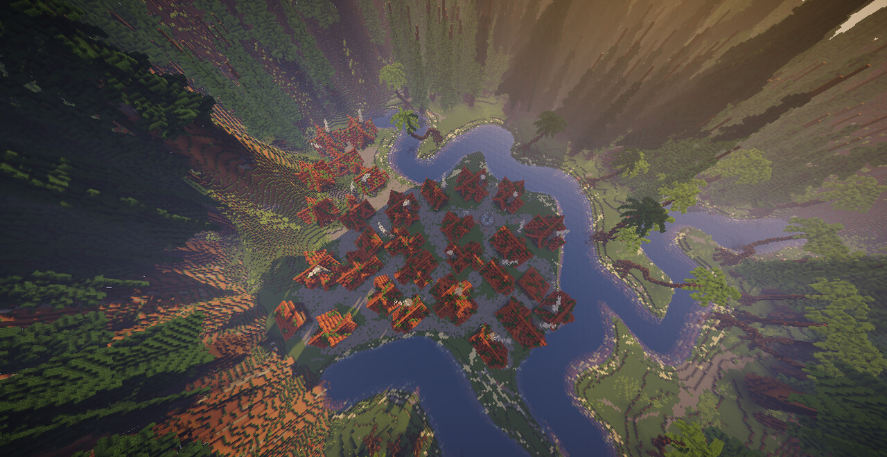 valley village Minecraft Map