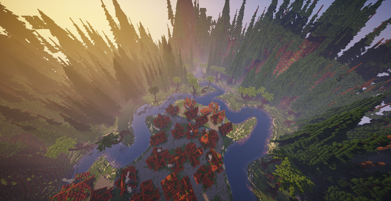 valley village Minecraft Map