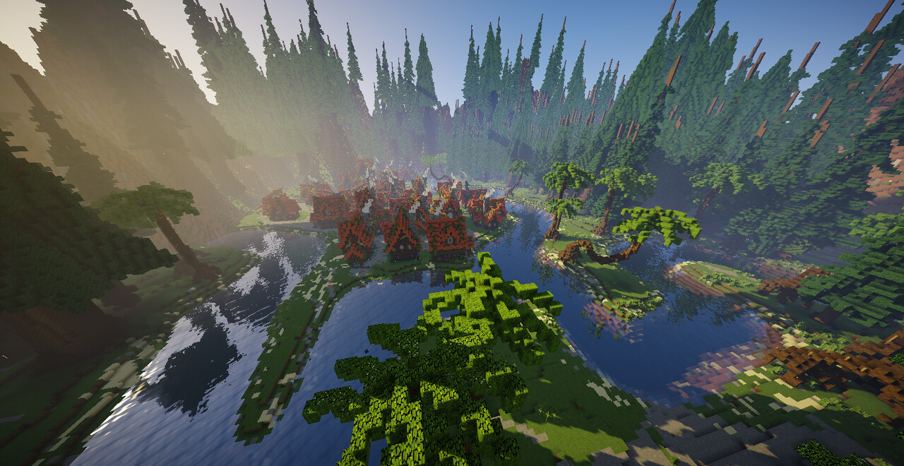 valley village Minecraft Map