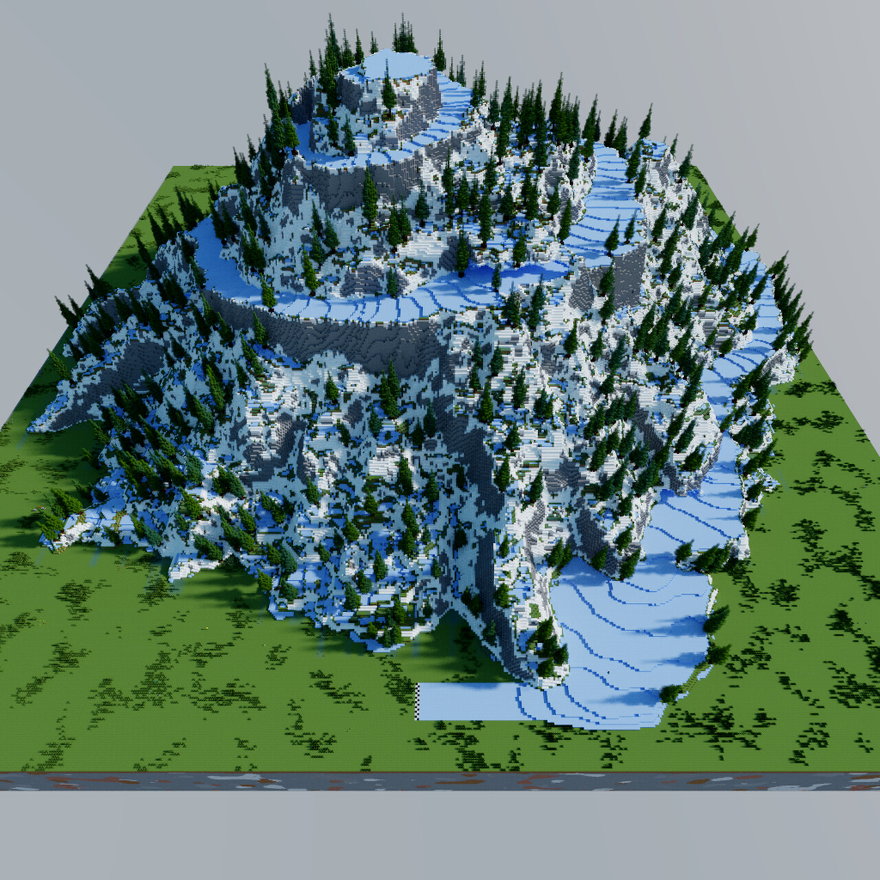 Ice racing track Minecraft Map