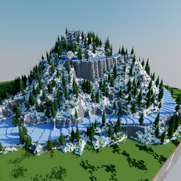 Ice racing track Minecraft Map