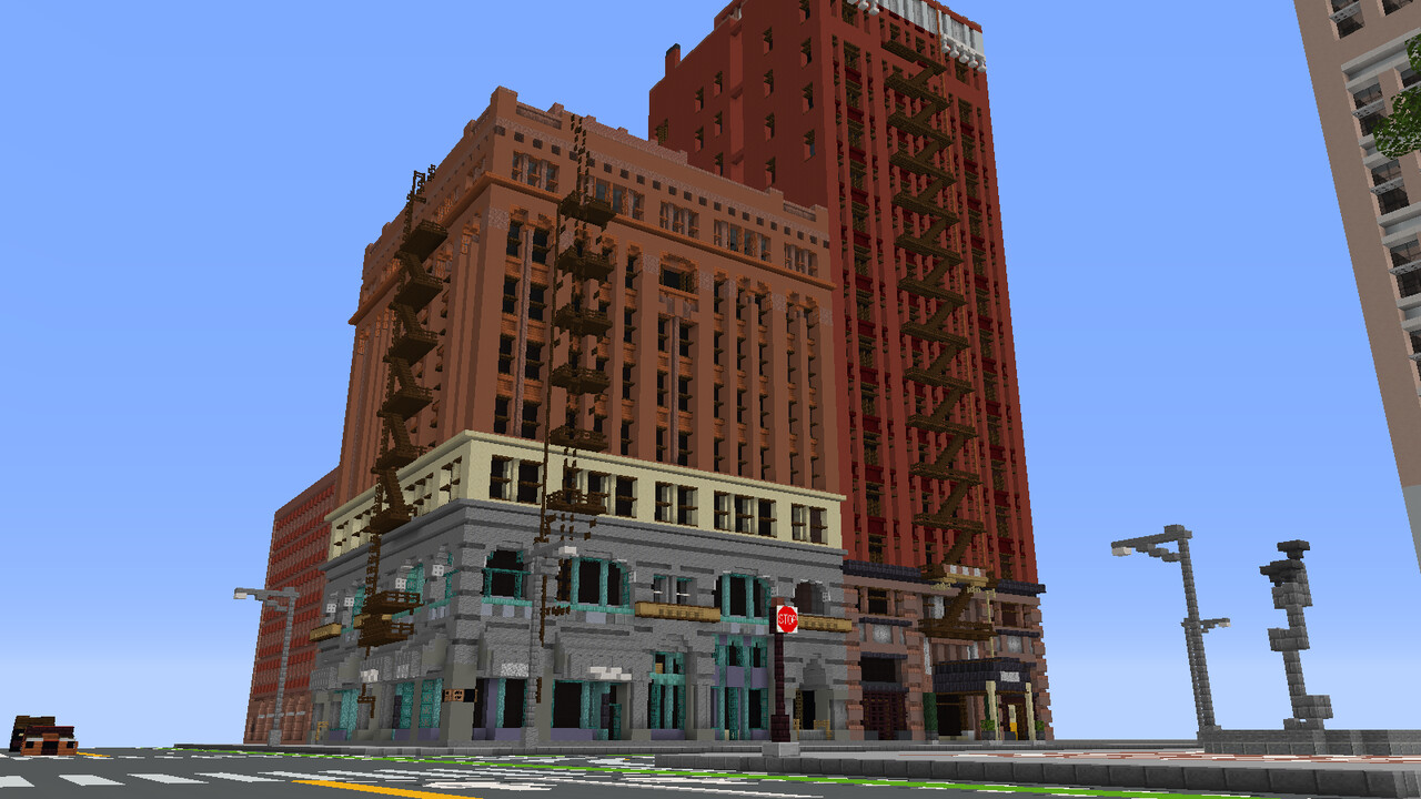 Portland, Oregon and San Francisco building reference in Minecraft 1.5 ...