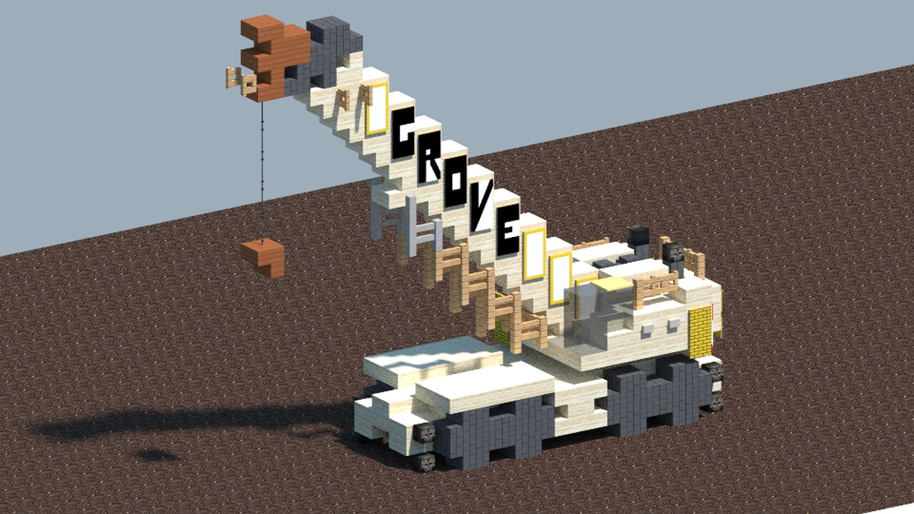 Grove RT1650 rough terrain crane [With Download] Minecraft Map