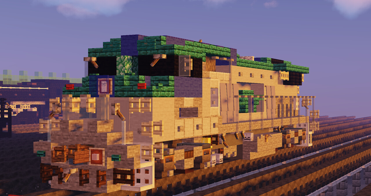 GE Dash 8-32BWH (B32-8WH) Diesel Locomotive Minecraft Map