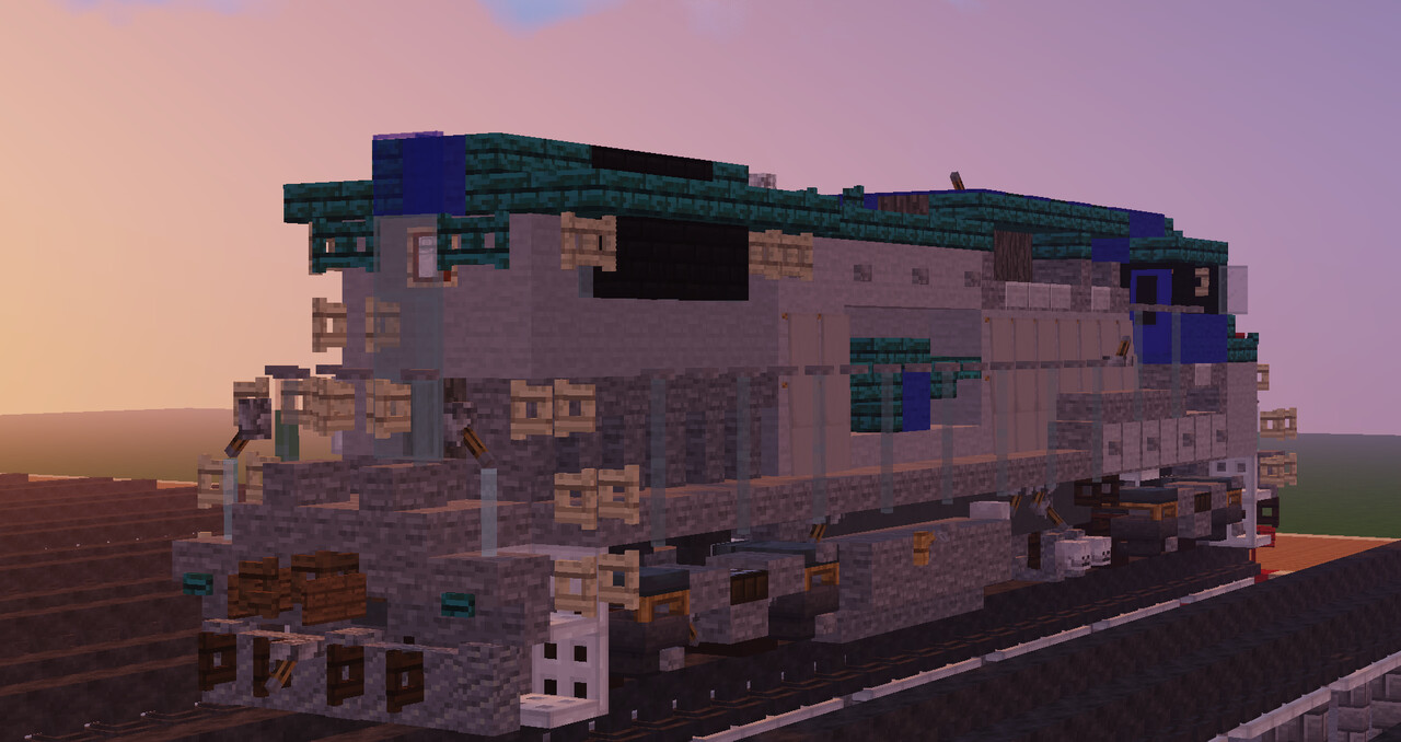 GE Dash 8-32BWH (B32-8WH) Diesel Locomotive Minecraft Map