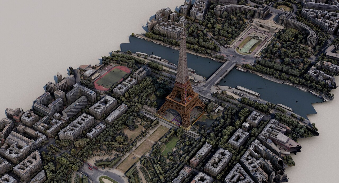 Eiffel Tower | Paris [1:1] for BTE Project Minecraft Map