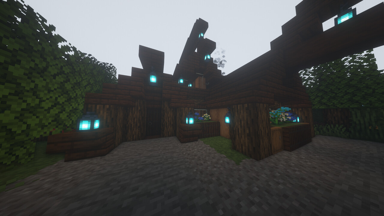 A Melonness's Spruce and Oak build Minecraft Map