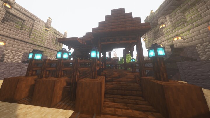A Melonness's Spruce and Oak build Minecraft Map