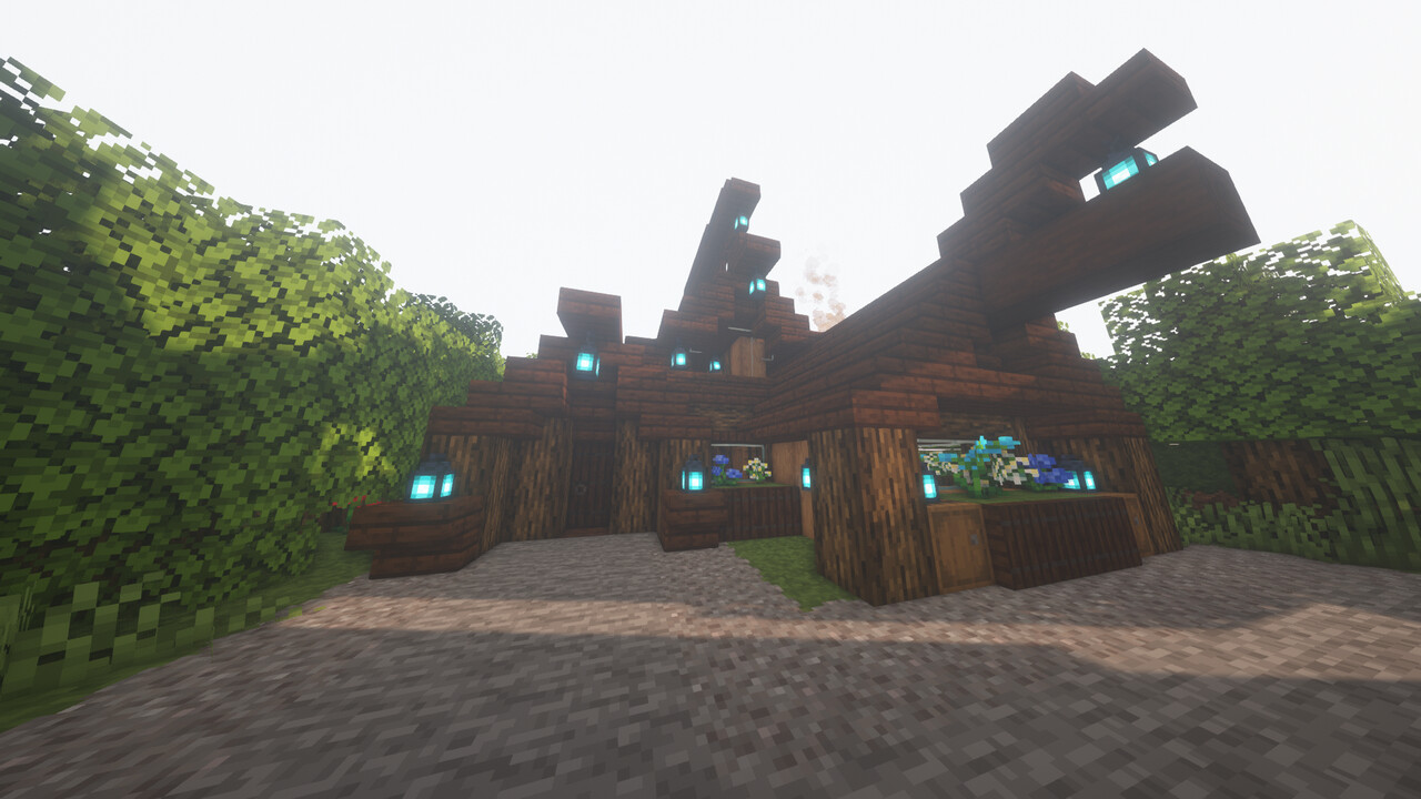 A Melonness's Spruce and Oak build Minecraft Map
