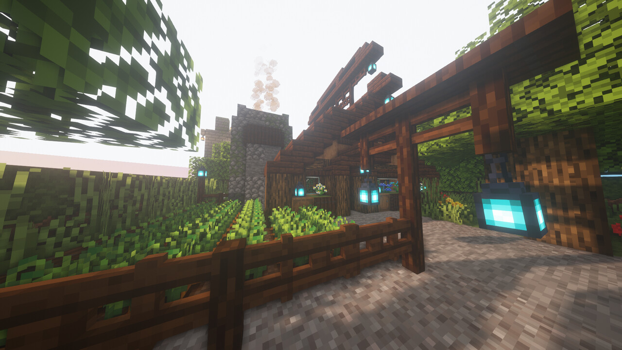 A Melonness's Spruce and Oak build Minecraft Map