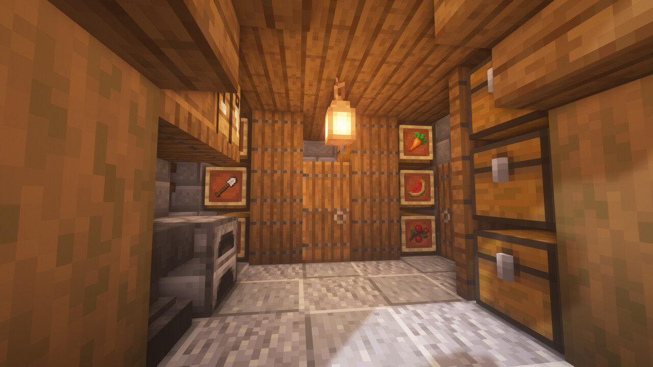 Dom z magazynem | House with a warehouse Minecraft Map