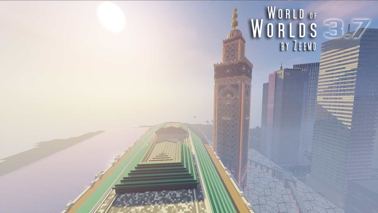 Hassan II Mosque of Casablanca, Morocco Minecraft Map
