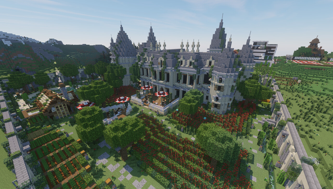 Sandstone Palace | detailed Interior and exterior Minecraft Map