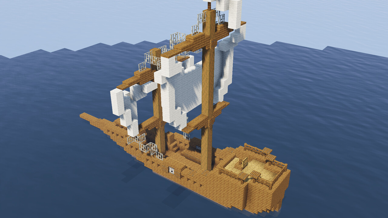 Wooden Boat 2 [SCHEMATIC] Minecraft Map
