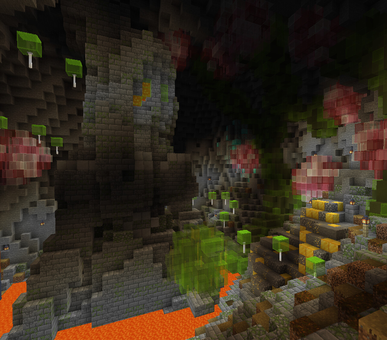 Statue in a vault cave Minecraft Map