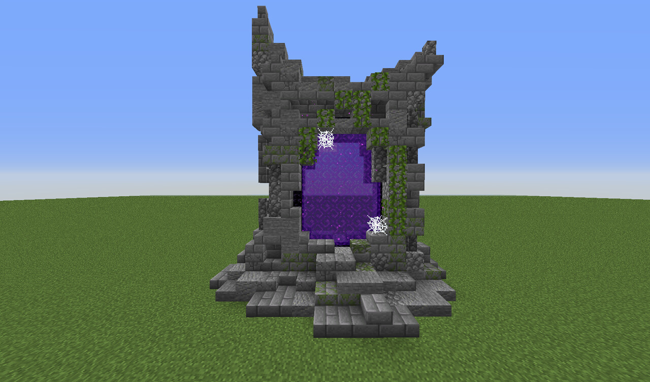 Few easy to build nether portals Minecraft Map