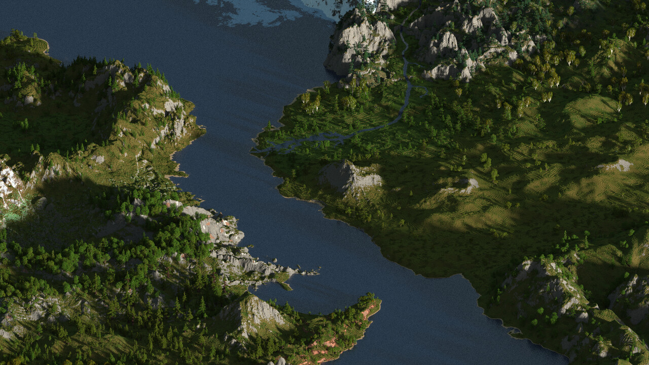 Two continents 4000x4000 [worldpainter] Minecraft Map