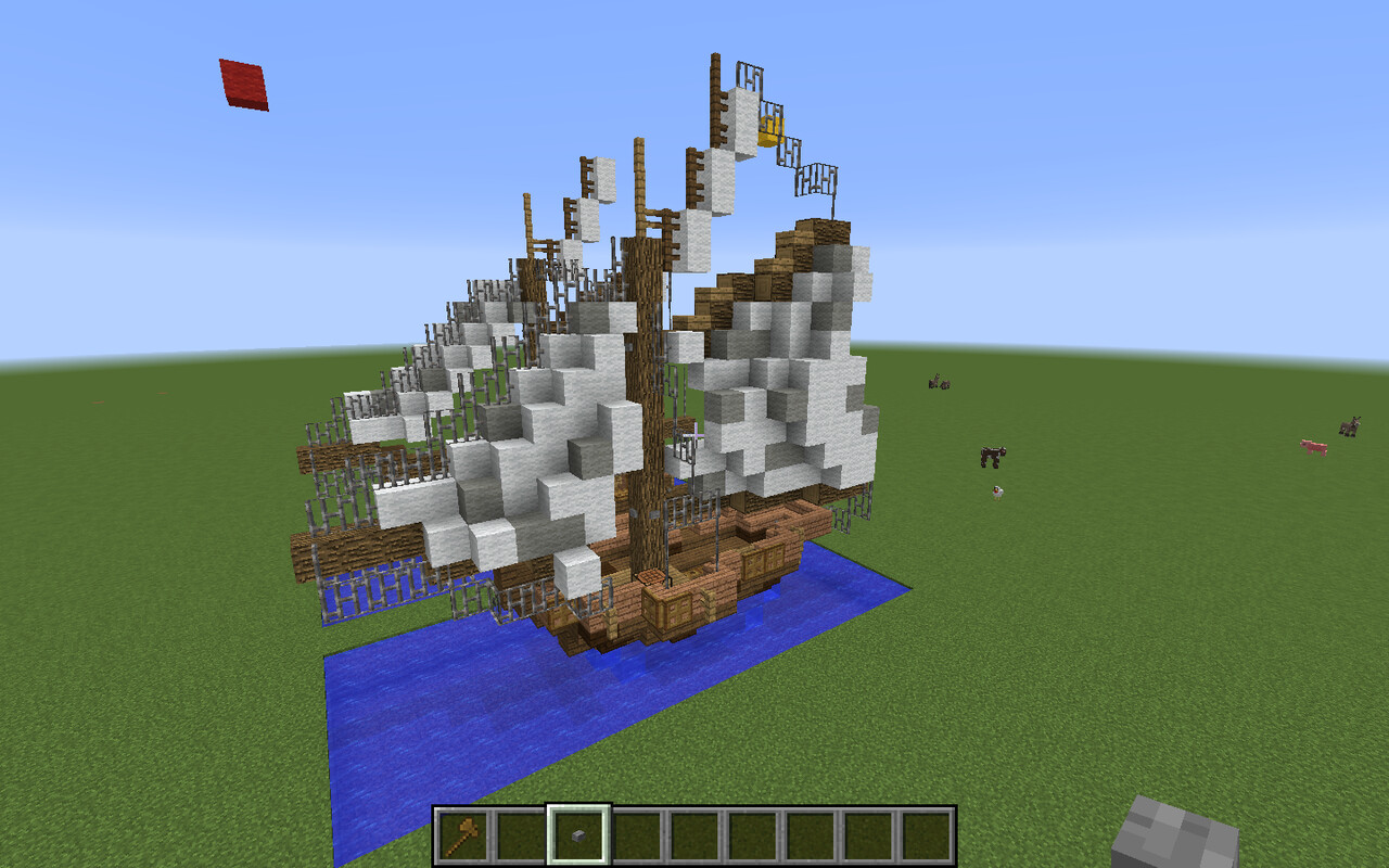 Medieval fishingboat. The perfect decoration for your harbour Minecraft Map