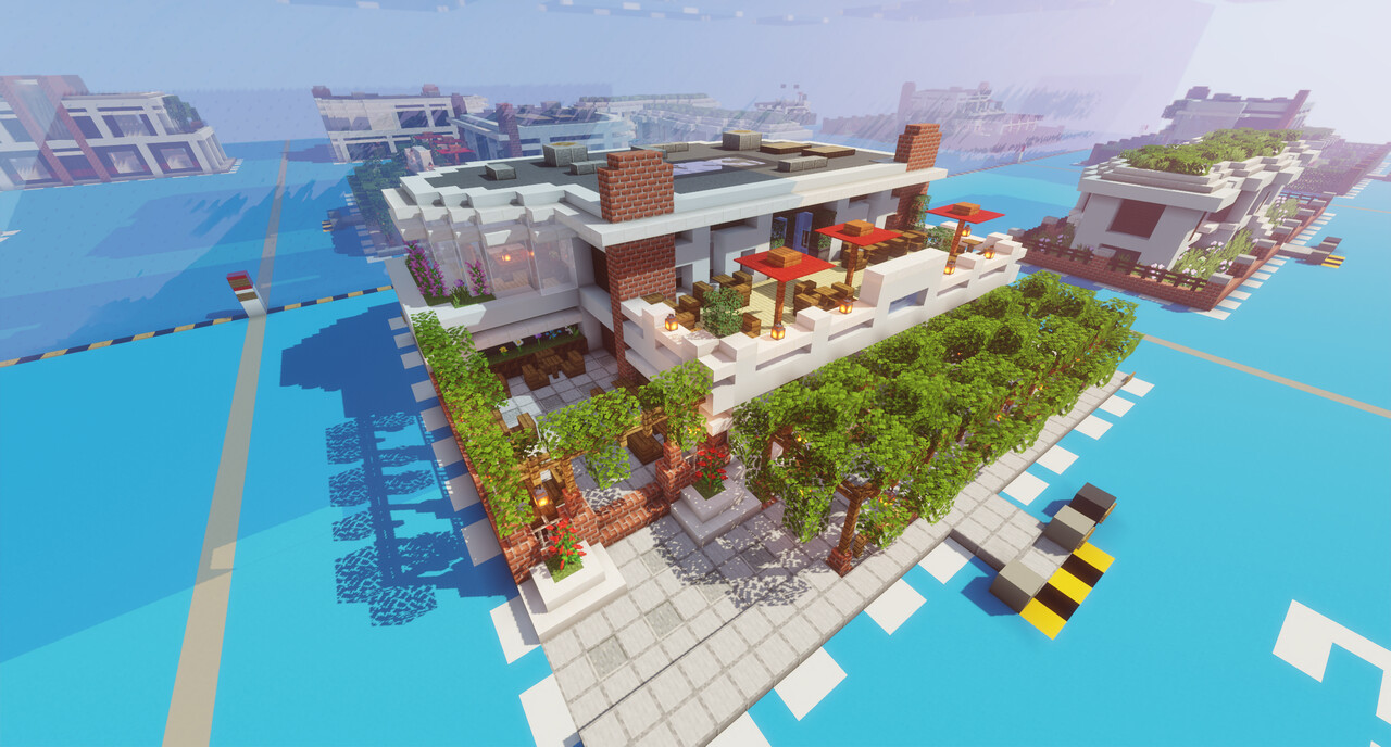 6 Modern Buildings Minecraft Map