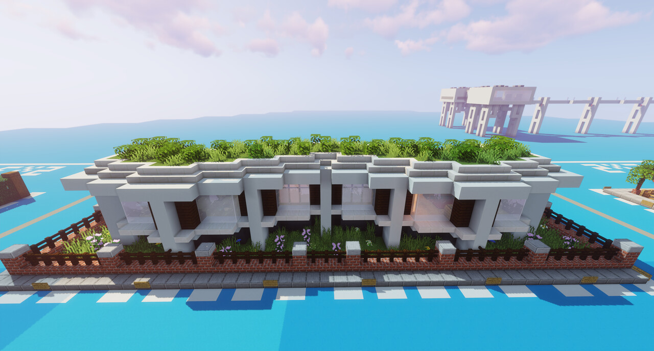 6 Modern Buildings Minecraft Map