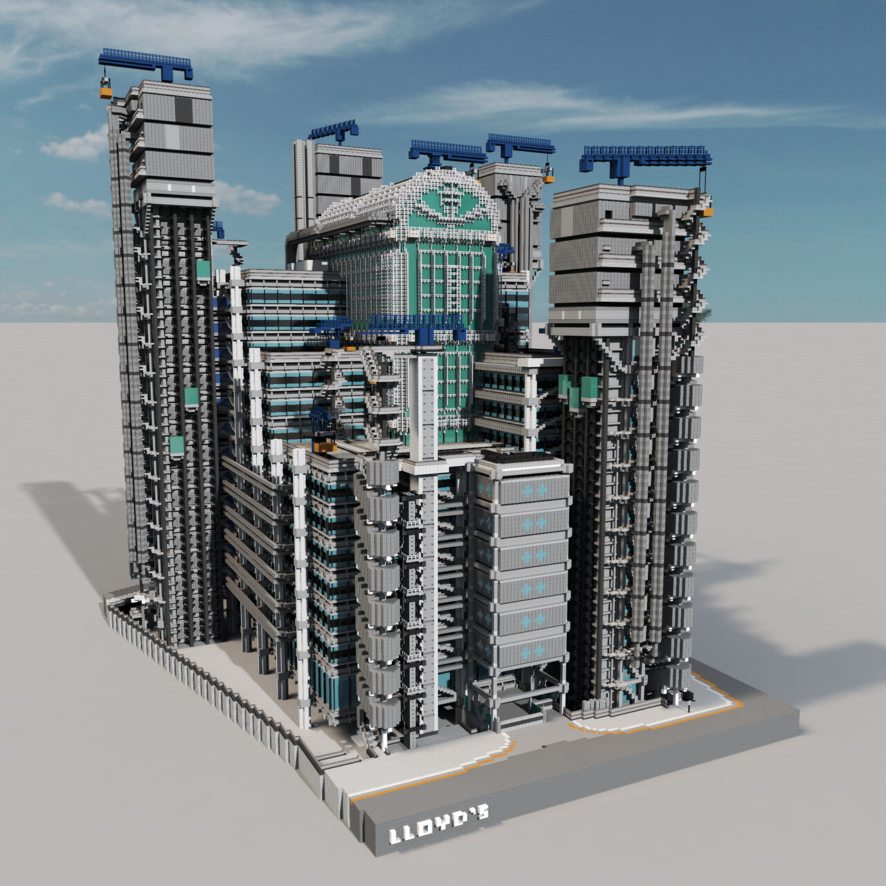 Hi - Tech (Lloyd's Building) Minecraft Map