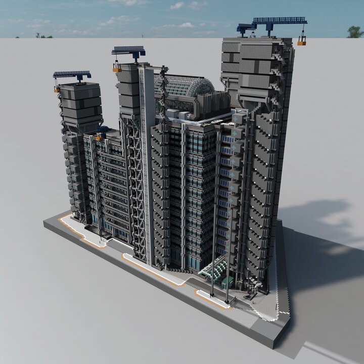 Hi - Tech (Lloyd's Building) Minecraft Map