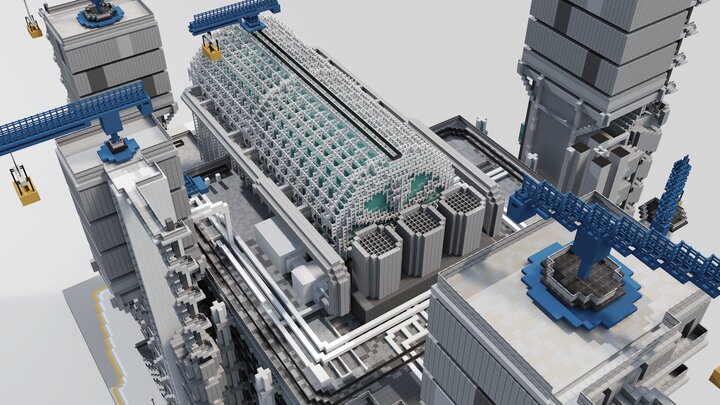 Hi - Tech (Lloyd's Building) Minecraft Map