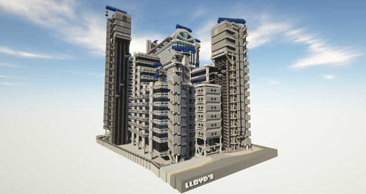 Hi - Tech (Lloyd's Building) Minecraft Map