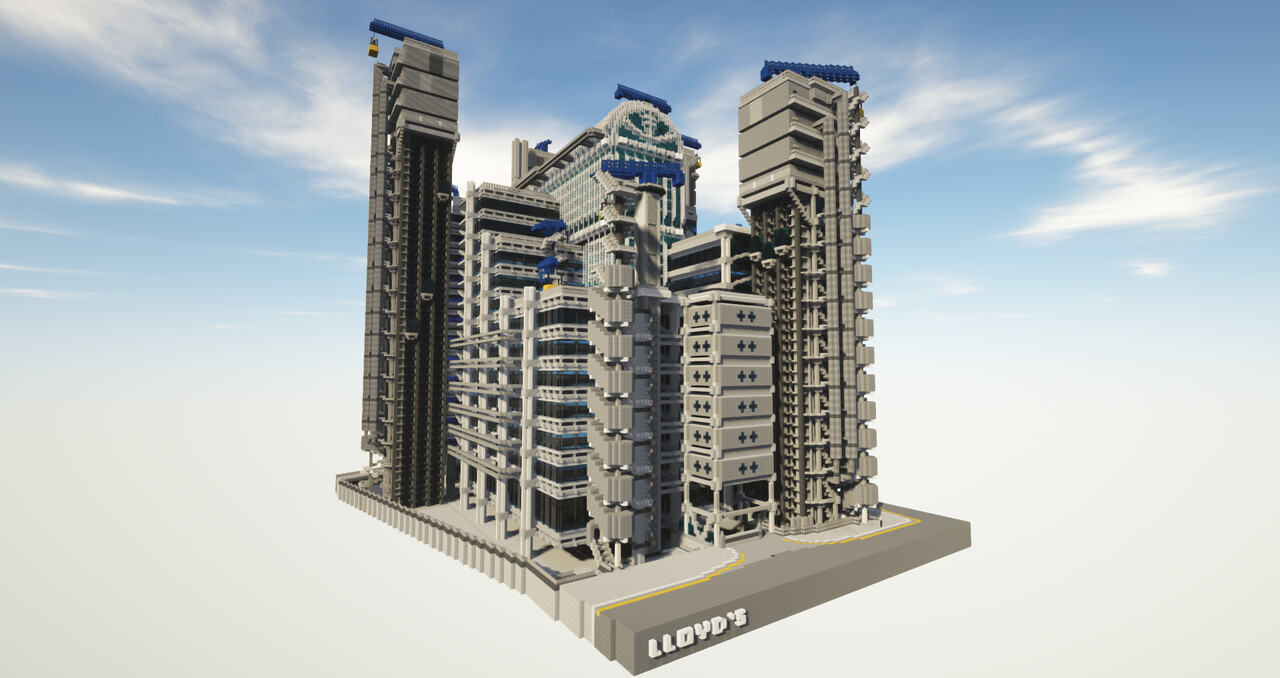 Hi - Tech (Lloyd's Building) Minecraft Map