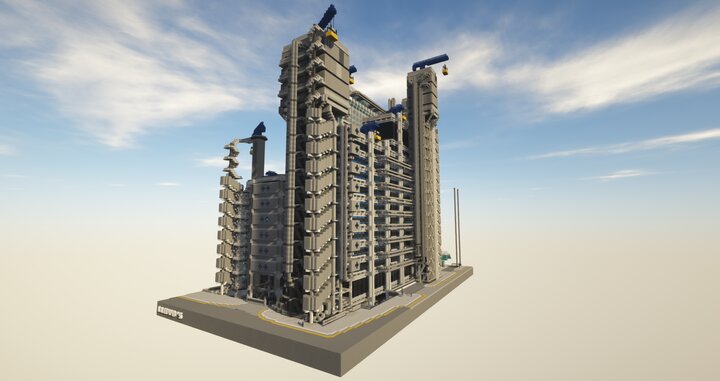 Hi - Tech (Lloyd's Building) Minecraft Map