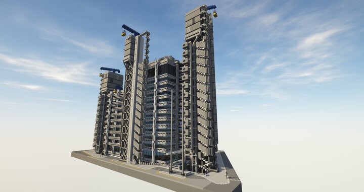 Hi - Tech (Lloyd's Building) Minecraft Map