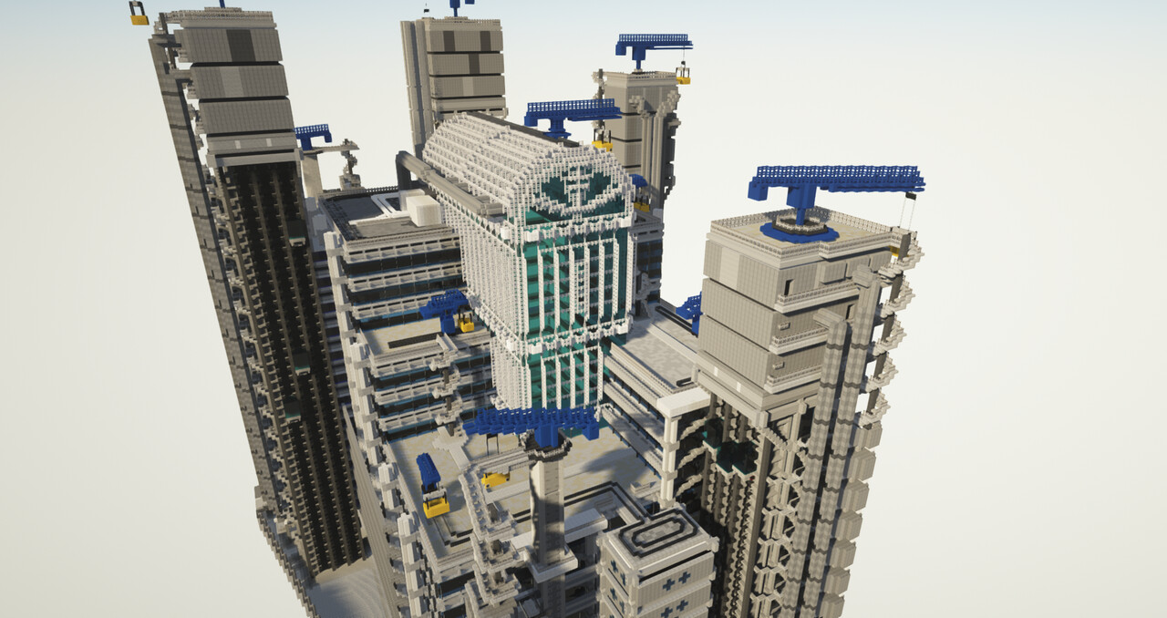 Hi - Tech (Lloyd's Building) Minecraft Map