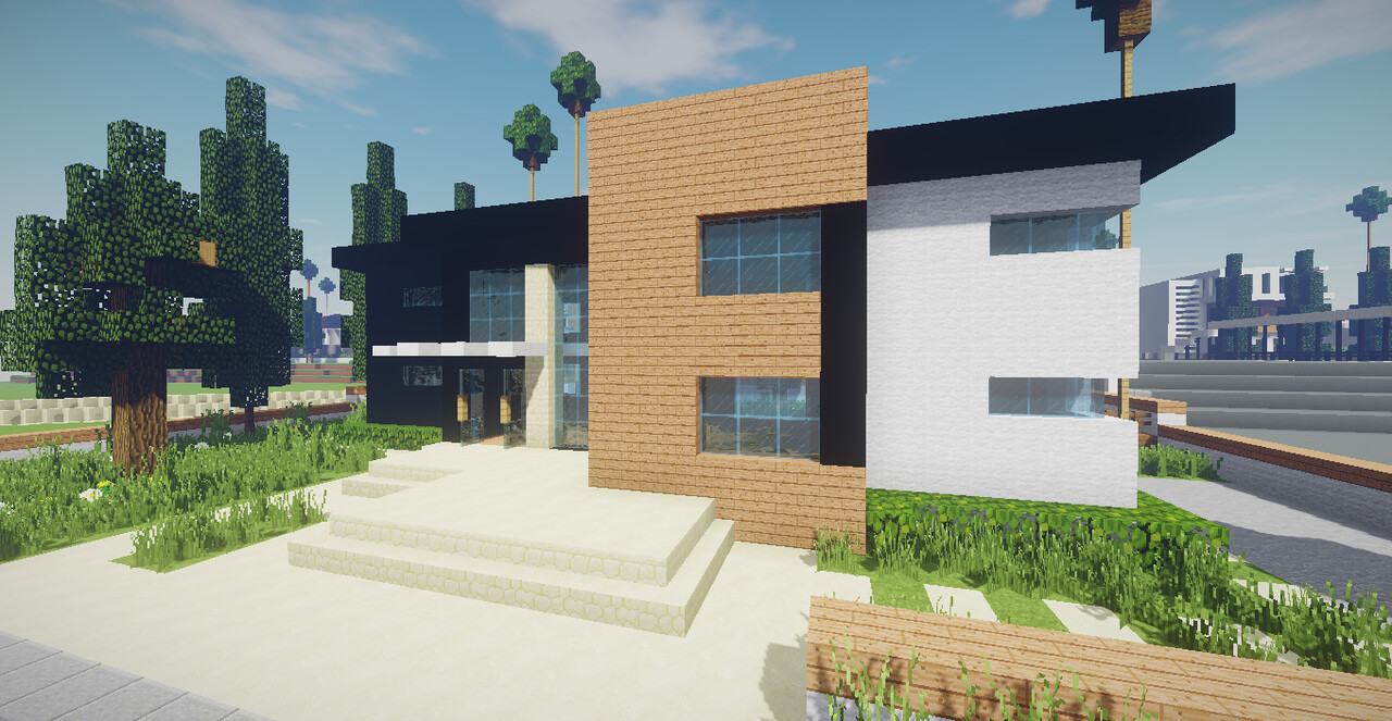 Modern House #17 + Schematics Minecraft Map
