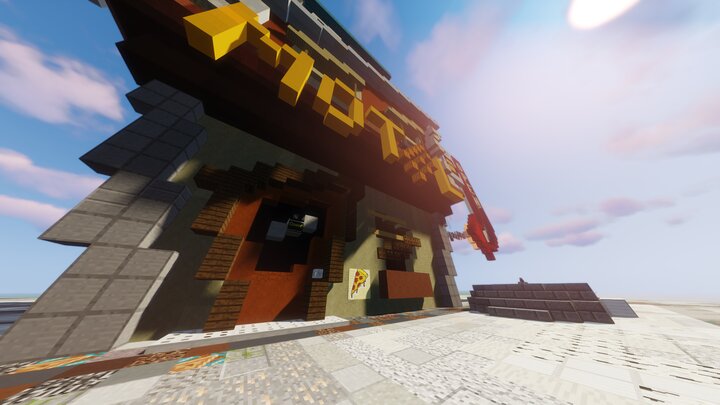 Towny Style Old Motel [Schematic Download] Minecraft Map