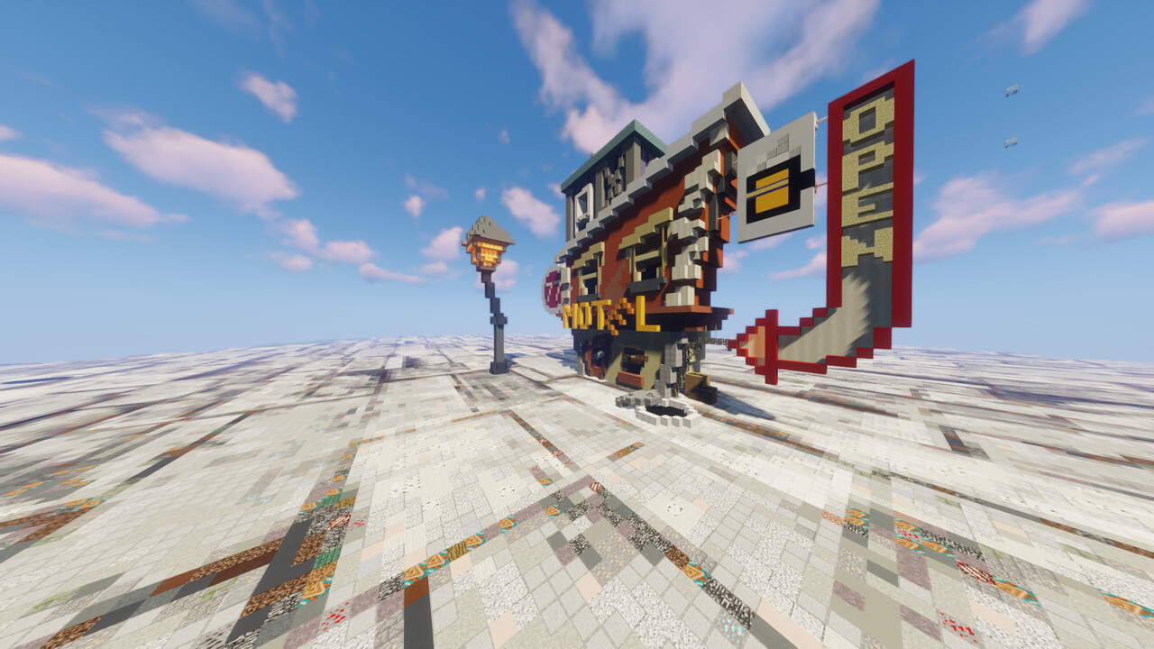 Towny Style Old Motel [Schematic Download] Minecraft Map