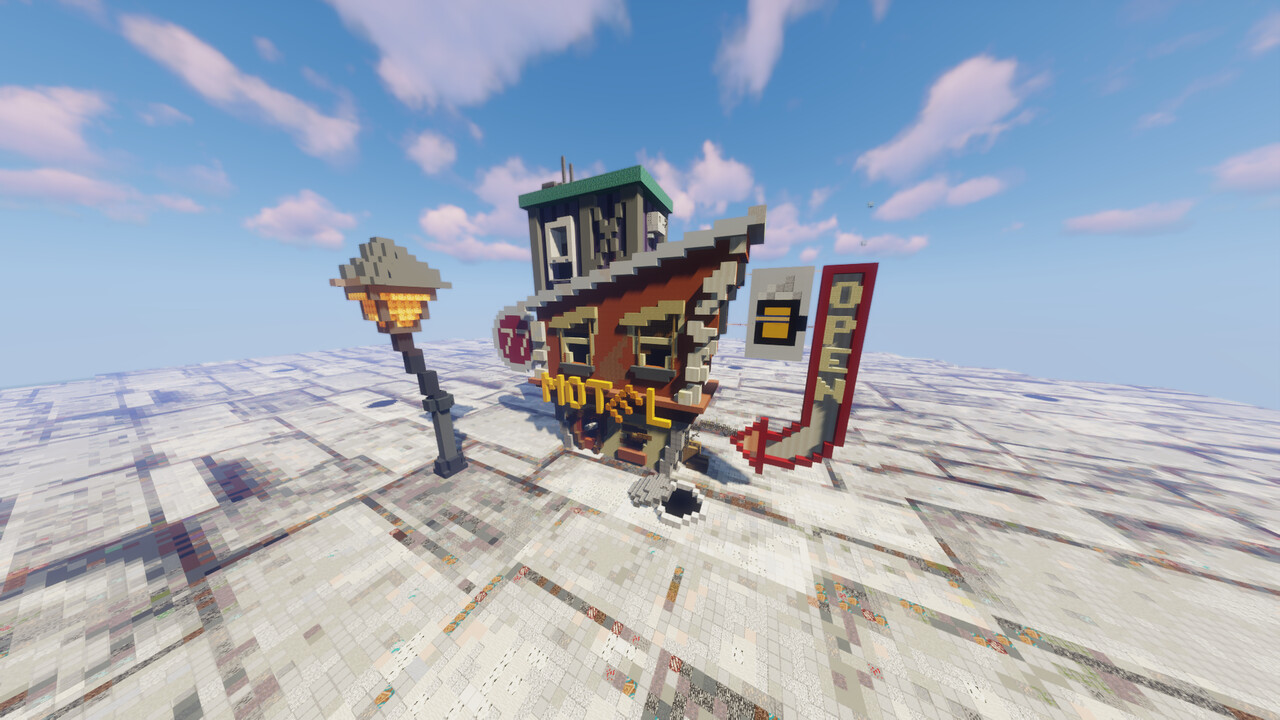 Towny Style Old Motel [Schematic Download] Minecraft Map