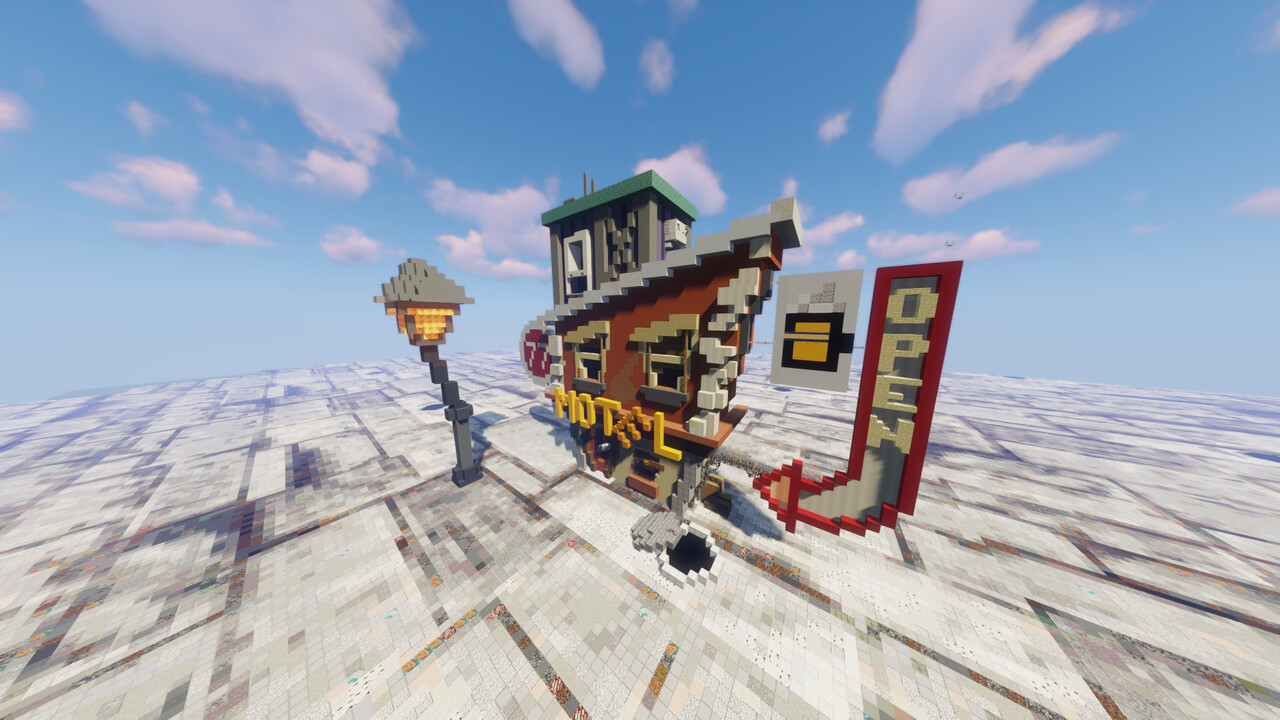 Towny Style Old Motel [Schematic Download] Minecraft Map