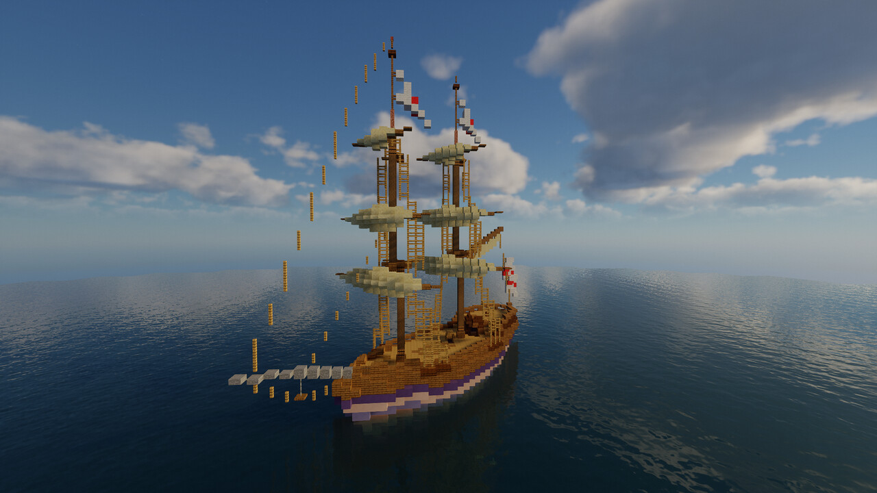 [SR's Boats]Isometric Light Brig Minecraft Map