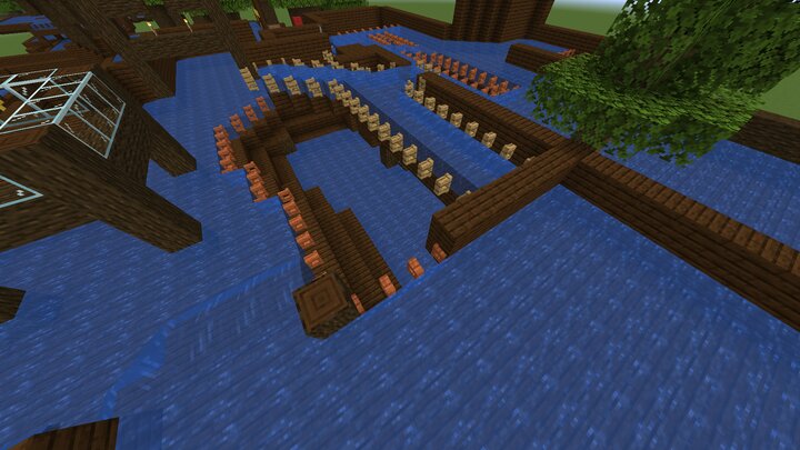 Boat racing map I made on ps3 Minecraft Map