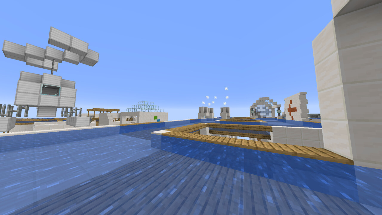 Boat racing map I made on ps3 Minecraft Map