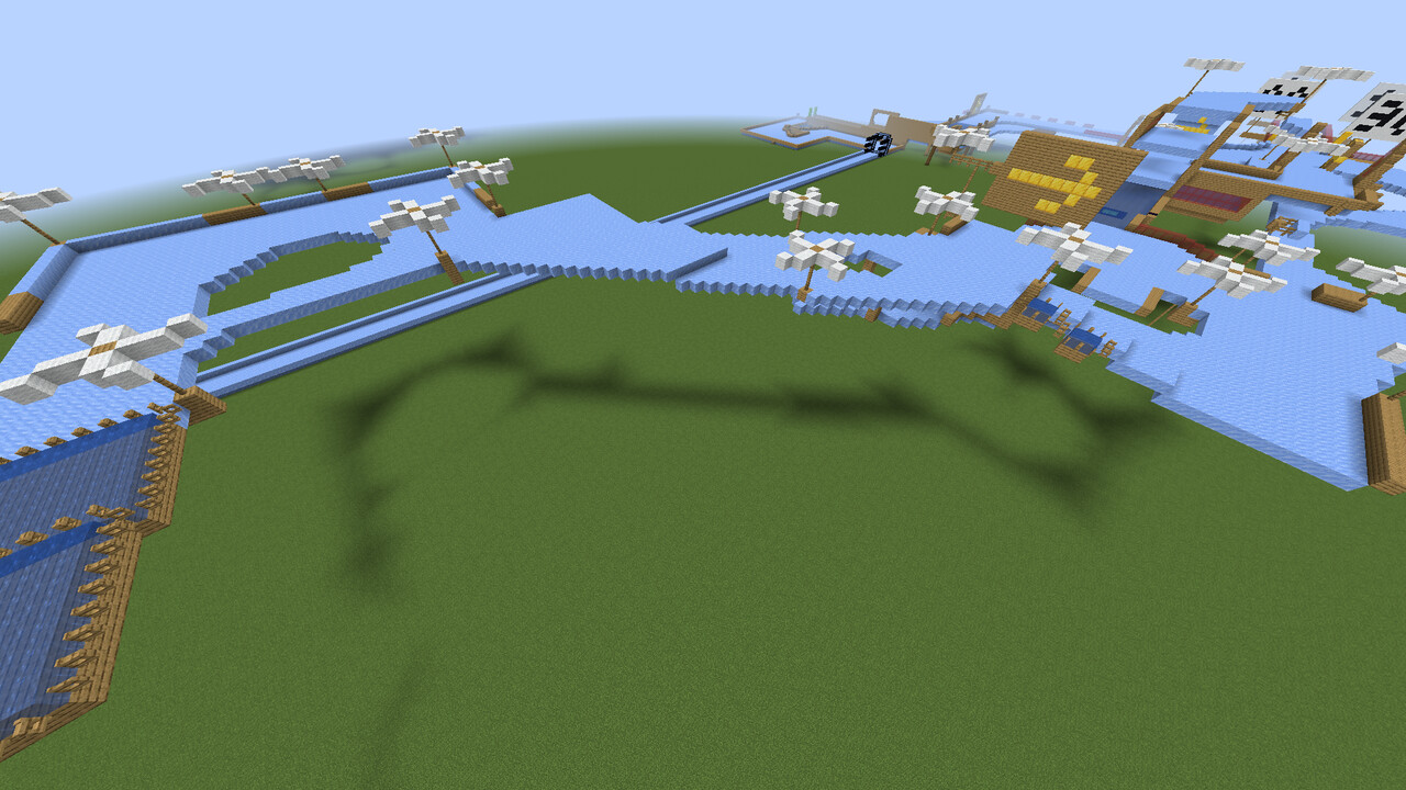 Boat racing map I made on ps3 Minecraft Map