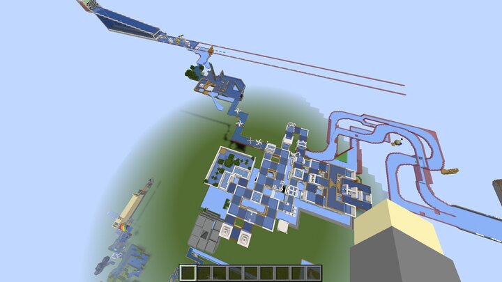 Boat racing map I made on ps3 Minecraft Map