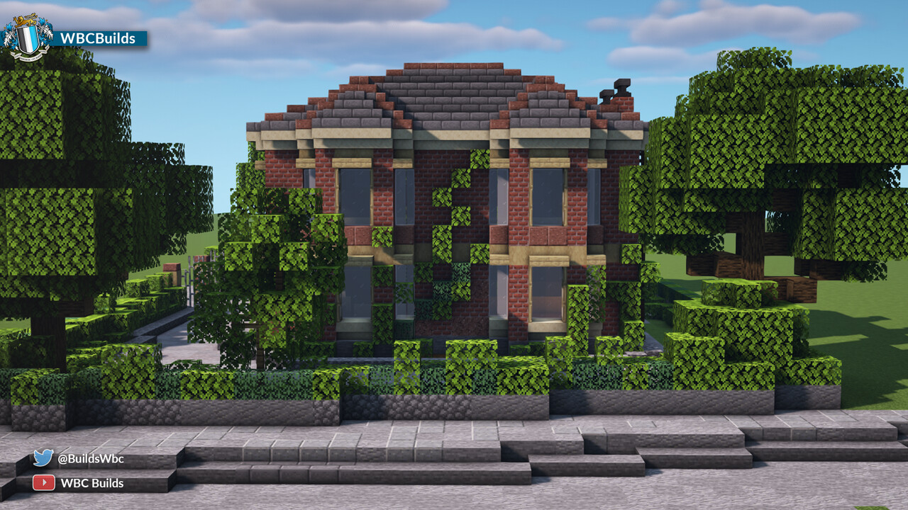 Idyllic Victorian house with a double bay windowed front Minecraft Map